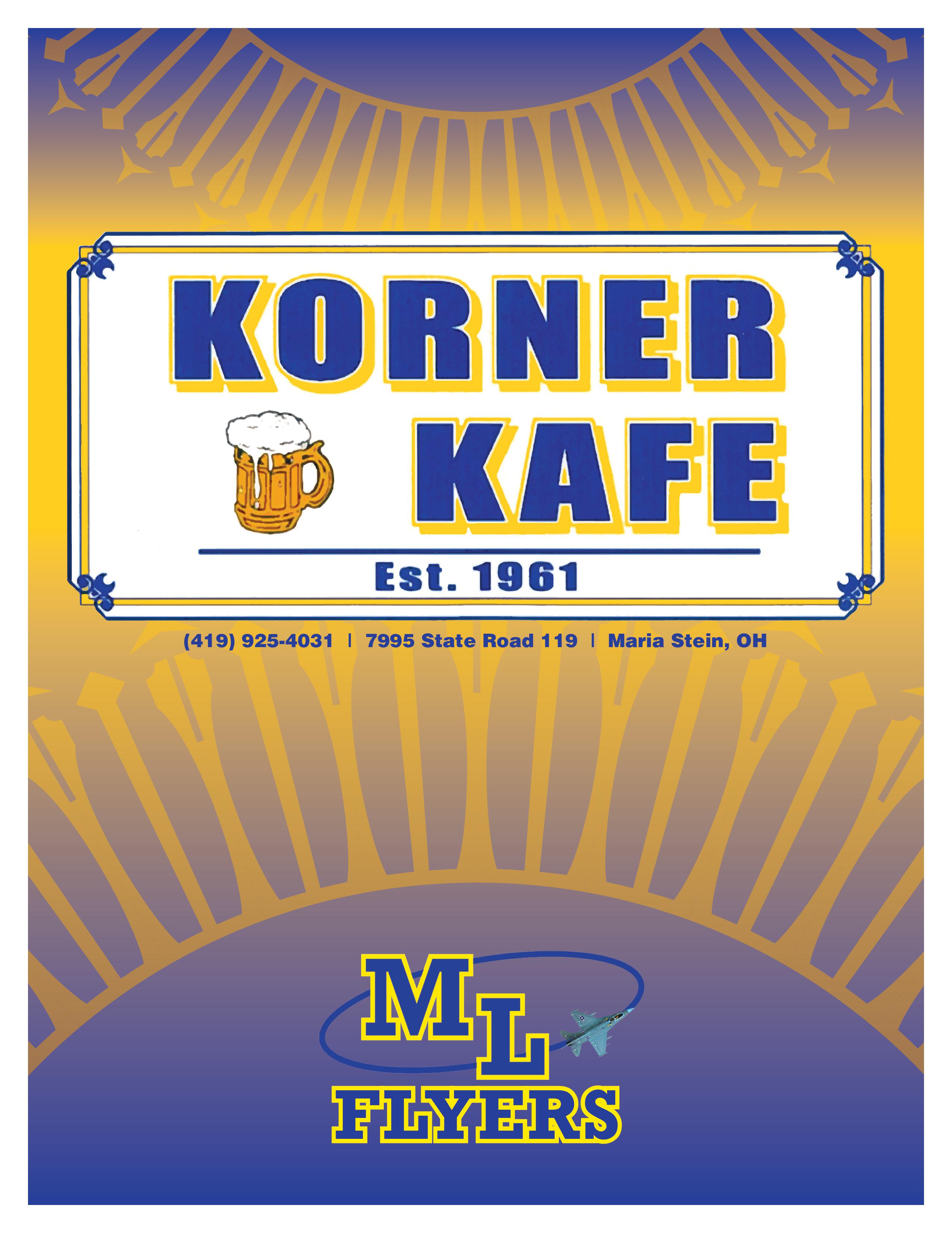 Menu | Korner Kafe